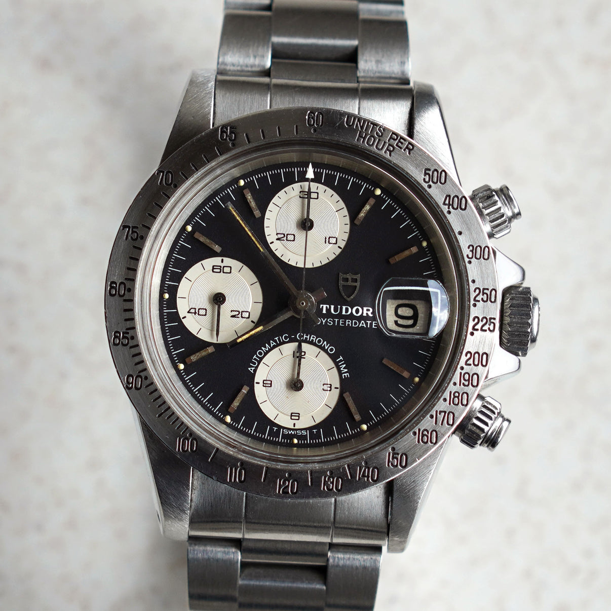 Vintage Tudor “Big Block” Oysterdate Chronograph, Ref. 94300, Steel ...